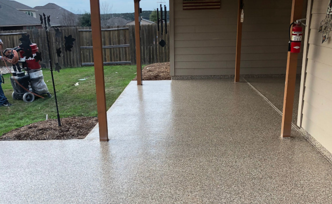 Epoxy Patio Floors, San Antonio, TX | Patriot Concrete Coatings